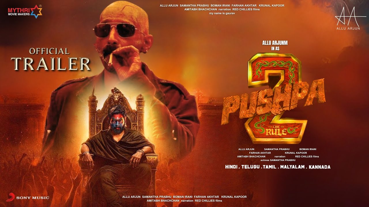 Pushpa 2 - The Rule | Official Trailer | Allu Arjun | Rashmika Mandanna ...