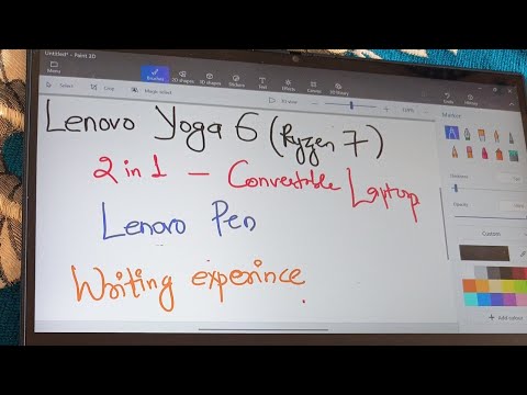 Lenovo yoga 6. Ryzen 7( writing experience)