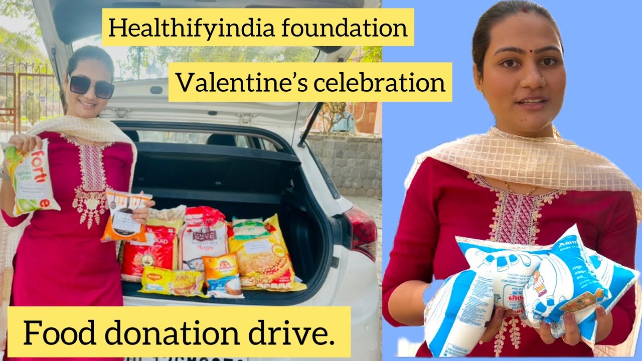 Food donation drive by ngo Healthifyindia foundation. #healthifyindia # ...