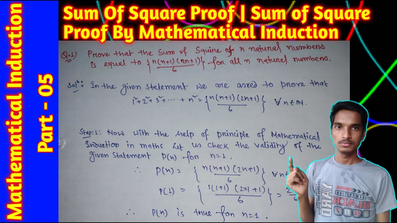 Sum of square proof by Mathematical Induction| Sum Of Square Proof| Sum of Square| Induction ...