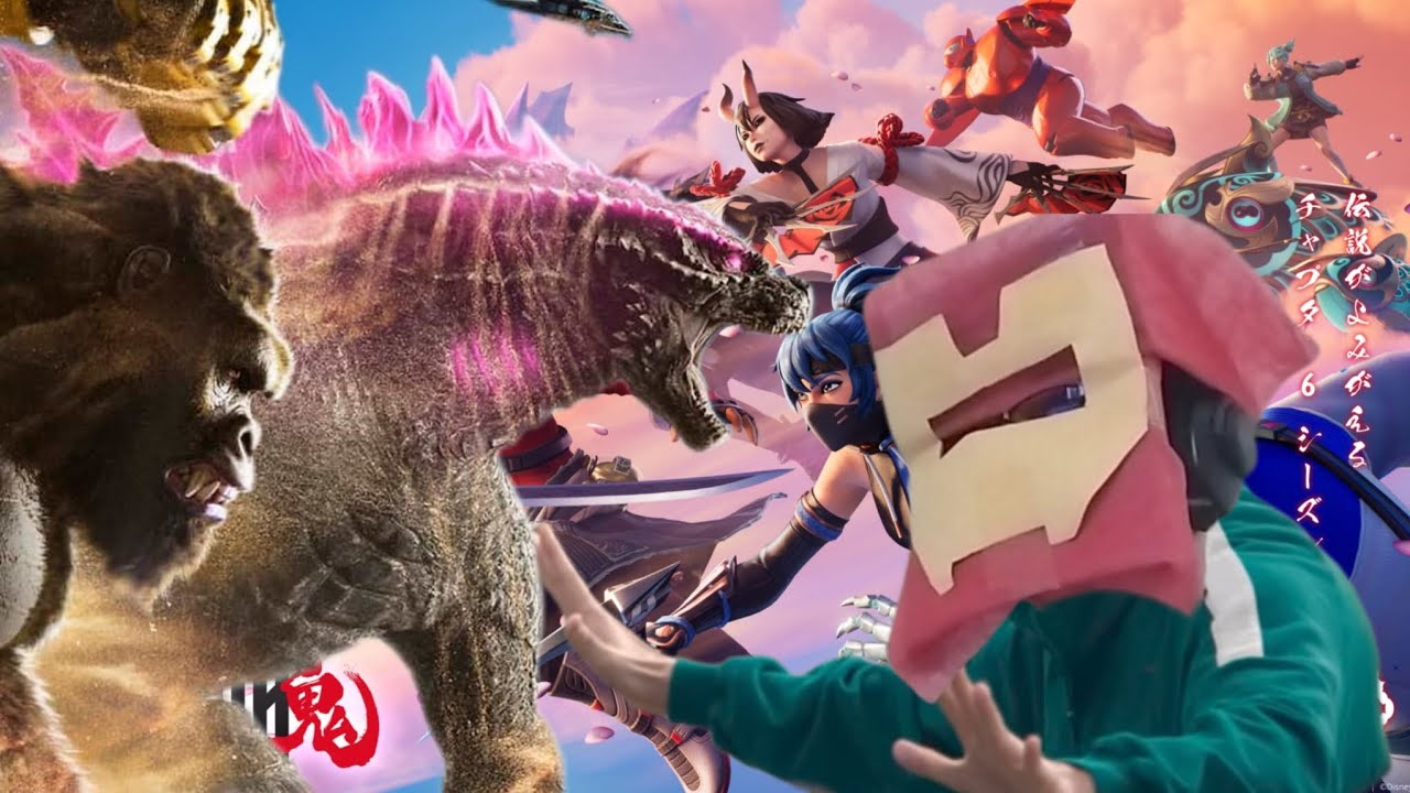 Fortnite | Capitulo 06 - Temporada 01 | Baymax | Enfrentando o Godzilla ...