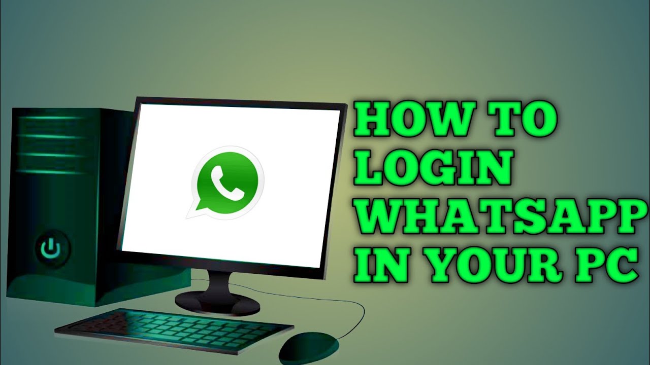 How to login whatsapp in your pc - YouTube