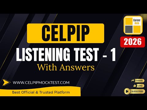 Celpip Listening Mock Test - 1 | Celpip Listening Test Practice With Answers - 2026