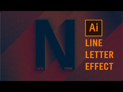 Lets make line letter effect background. Adobe illustrator tutorial