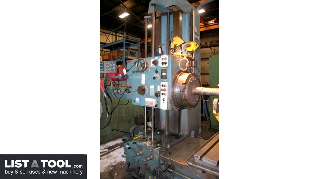 UNION MODEL BFT 80/2 HBM Horizontal Boring Machine - YouTube