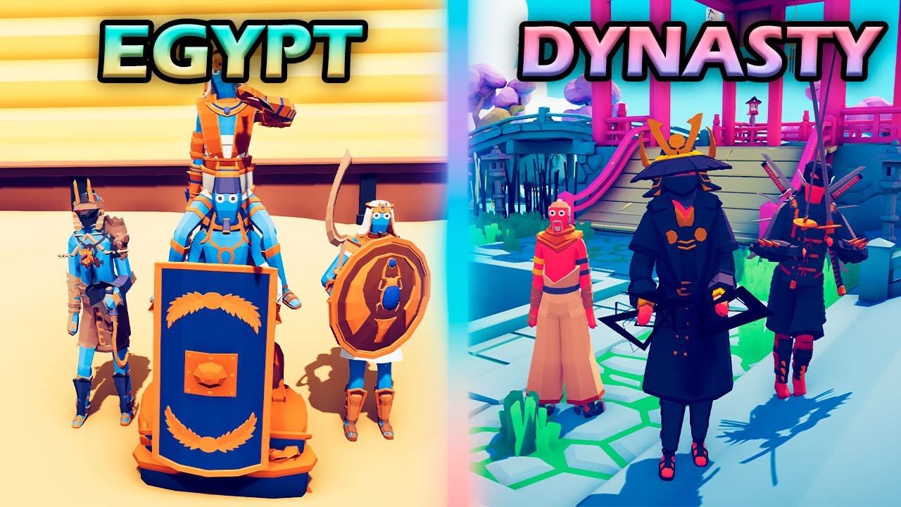 EGYPT TEAM vs DYNASTY TEAM - Totally Accurate Battle Simulator TABS ...