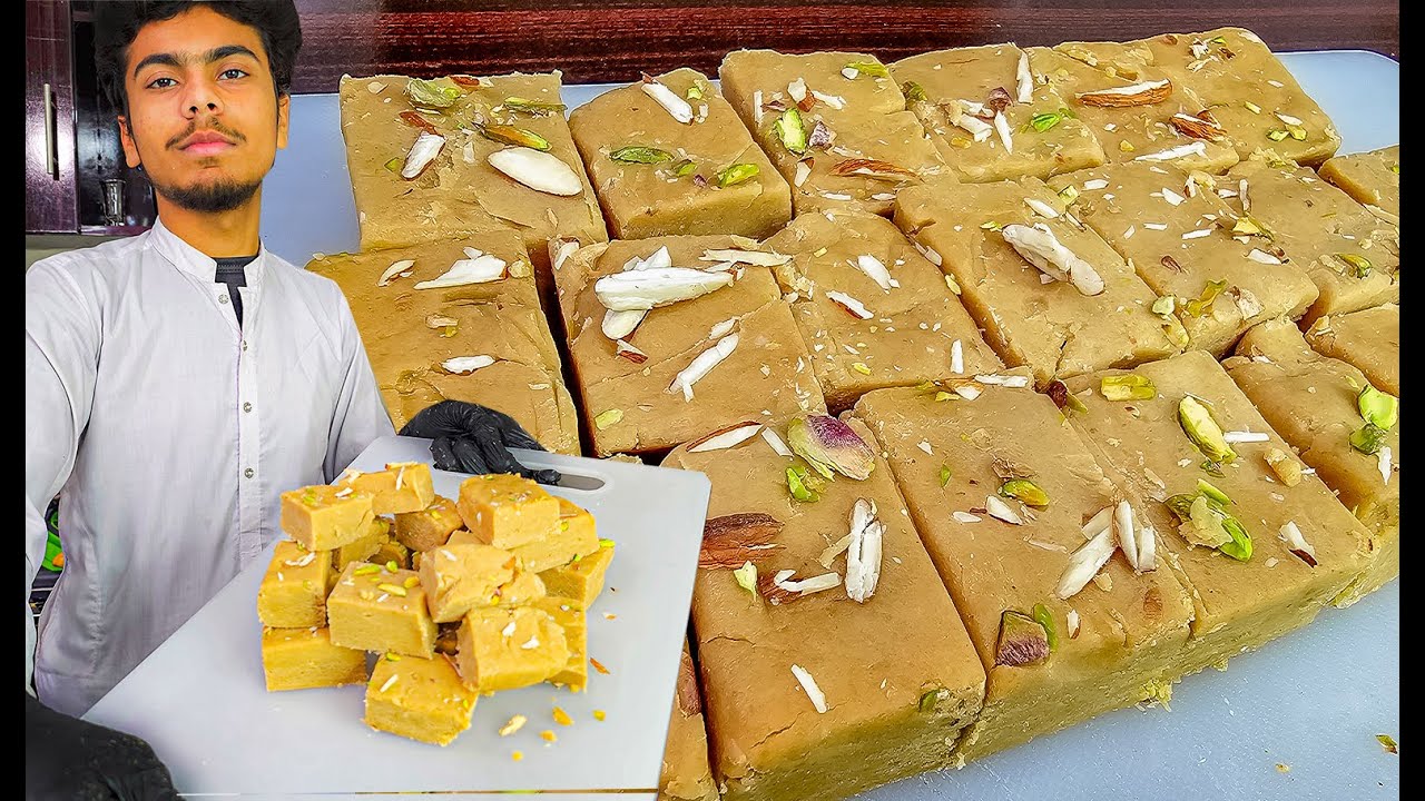 How to Make Barfi | No Mawa No Milk Powder | Barfi Recipe | Maida Barfi ...