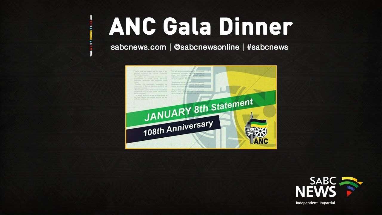 The ANC holds a gala dinner ahead of the main January 8th Statement ...