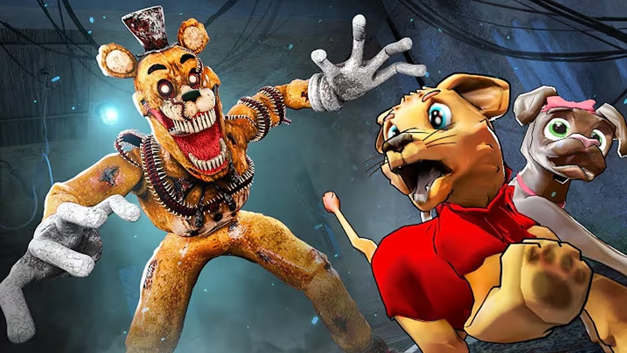 NIGHTMARE FREDDY IS CHASING US...(Gmod Sandbox) - YouTube