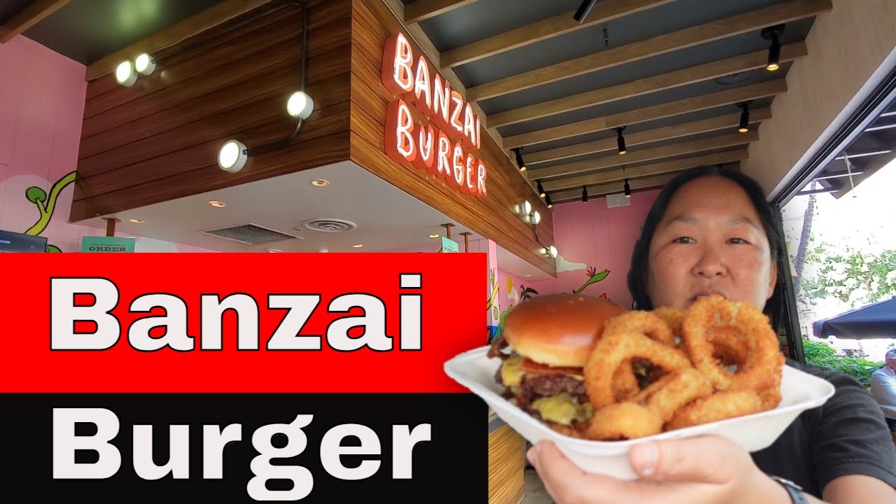 Banzai Burger International Marketplace Waikiki, Hawaii | Waimea Burger ...