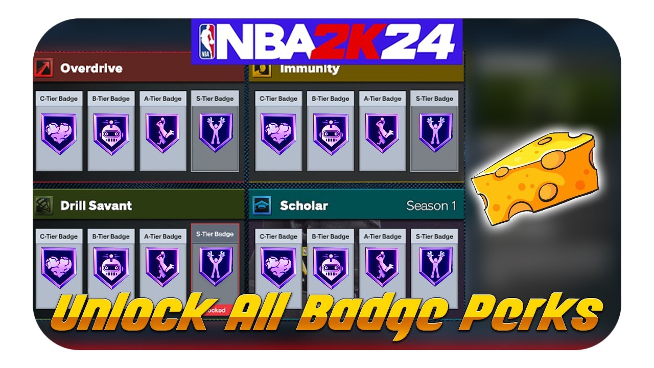 How To Speed Cheese All Badge Perks 80%-90% Faster NBA2K24 - YouTube