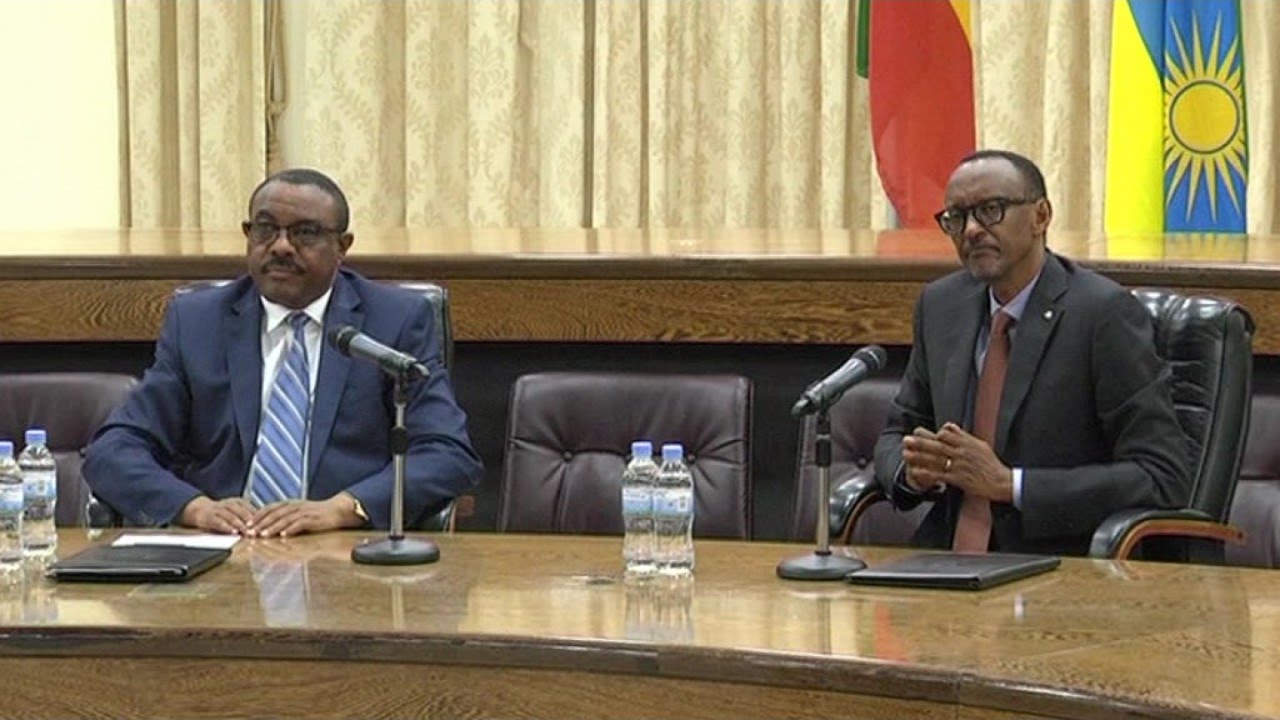 Rwanda, HAILE MARIAM DESSALEGN EN VISITE D'ÉTAT - YouTube
