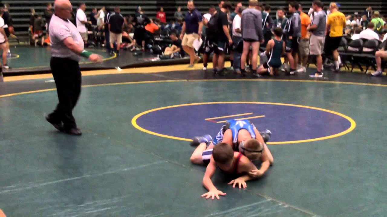 Peyton Webster's first Disney Scholastic Duals Match - YouTube