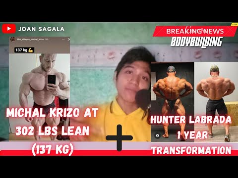 Michal Krizo at 302 LBS Lean + Hunter Labrada 1 Year Transformation ...