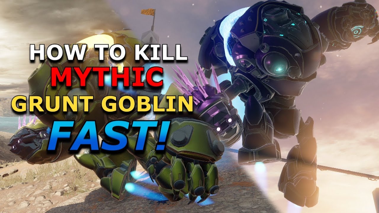 Halo 5 - Fast ways to Kill Grunt Goblin on Mythic - YouTube