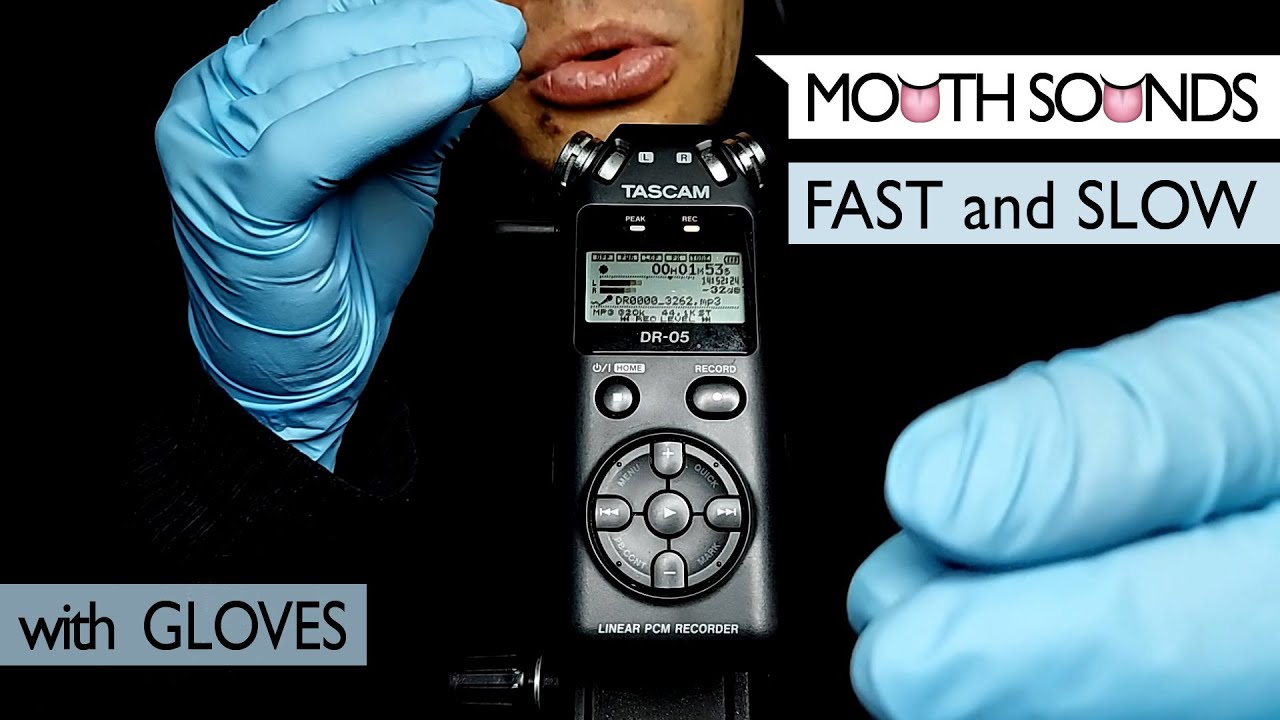 ASMR Male Mouth Sounds, Ear Eating, Tongue Fluttering, Blowing with ...