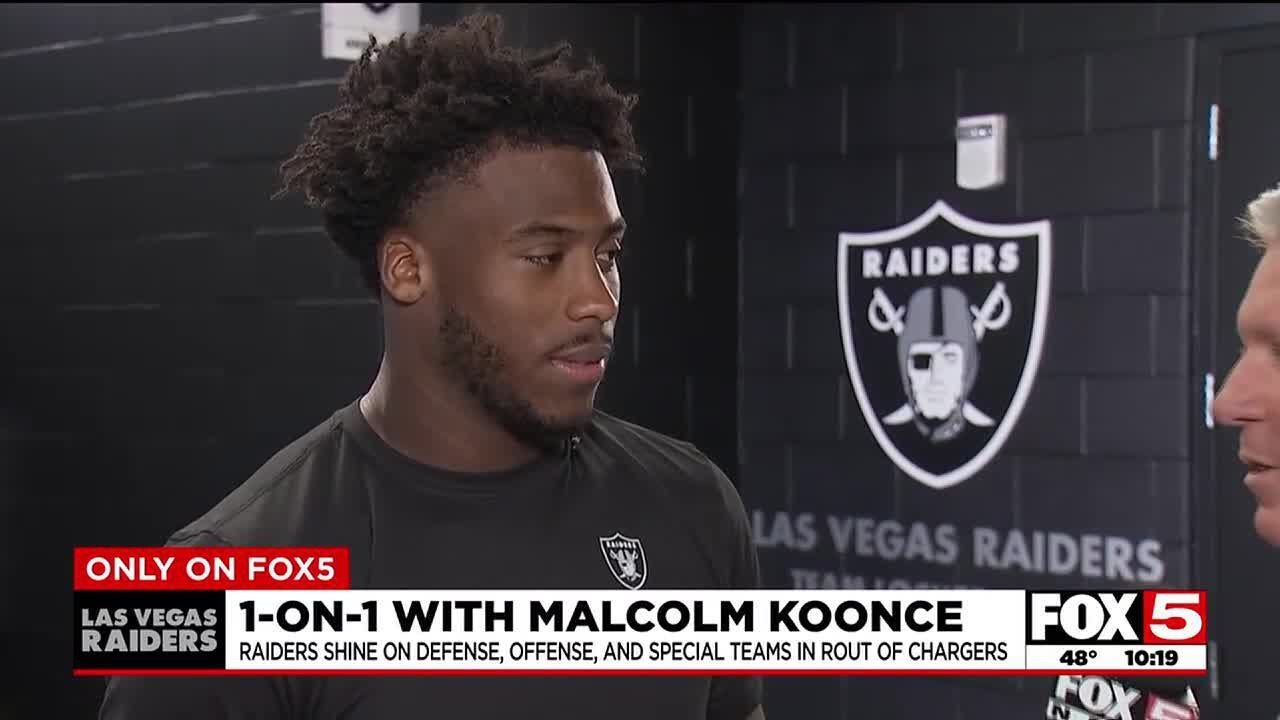FOX5's Kevin Bolinger speaks one-on-one with Raiders player Malcolm ...