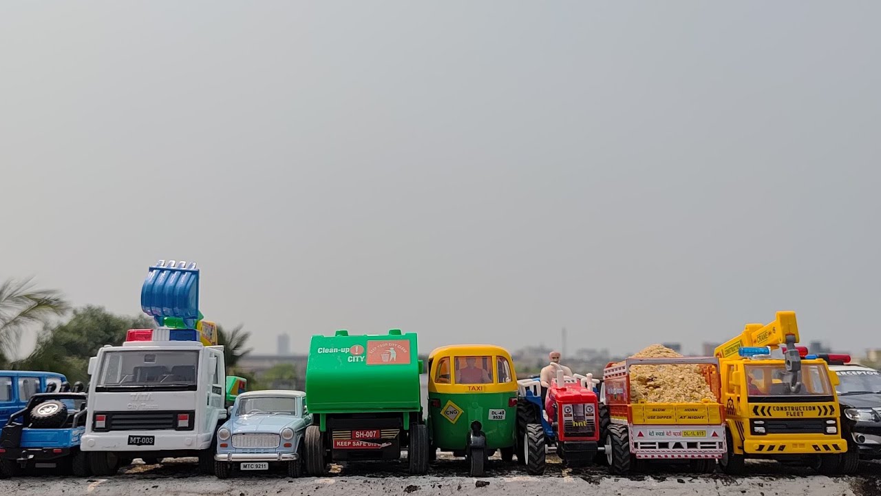 Tata 407 Truck Loaded With Sand | Garbage Truck Toy | Scale Model Cars ...