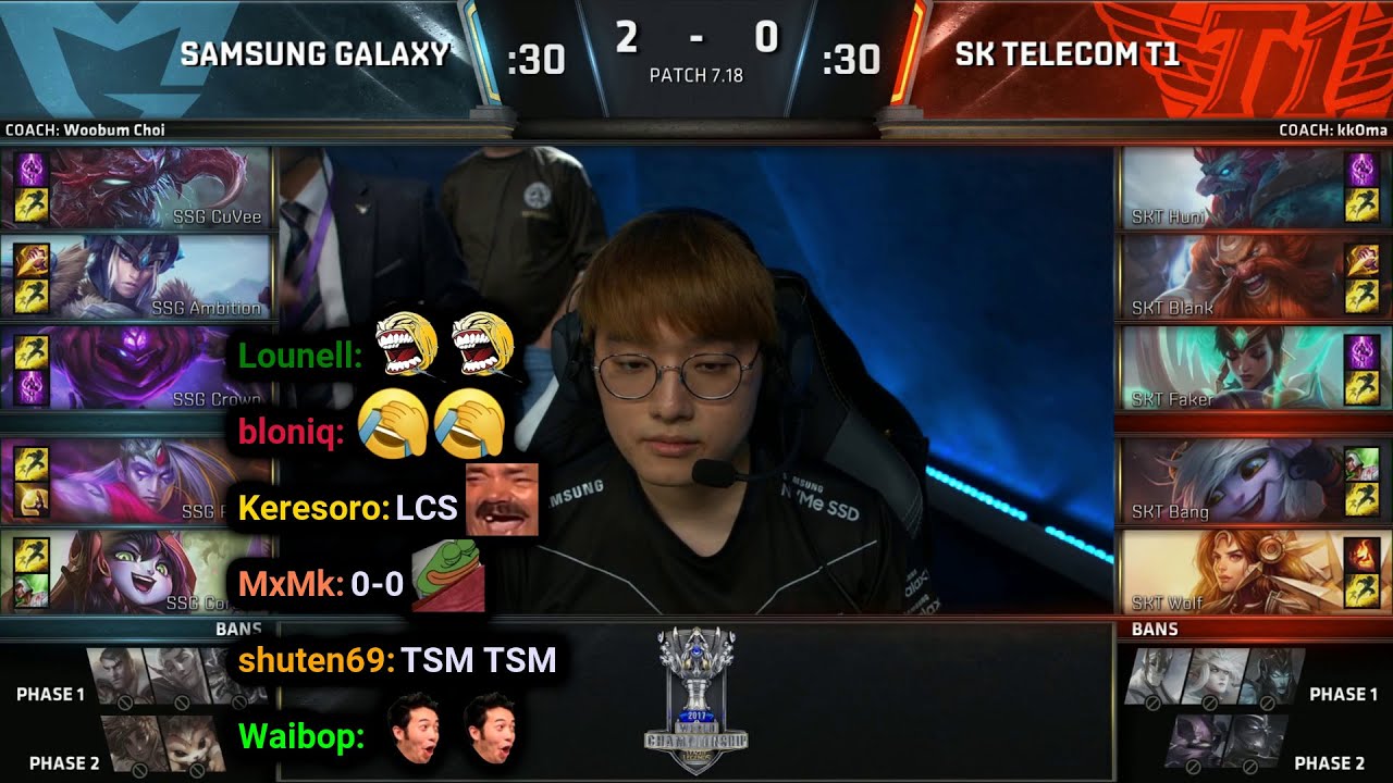 SSG vs SKT - Game 3 | 2017 Worlds Finals | Twitch VOD with Chat - YouTube
