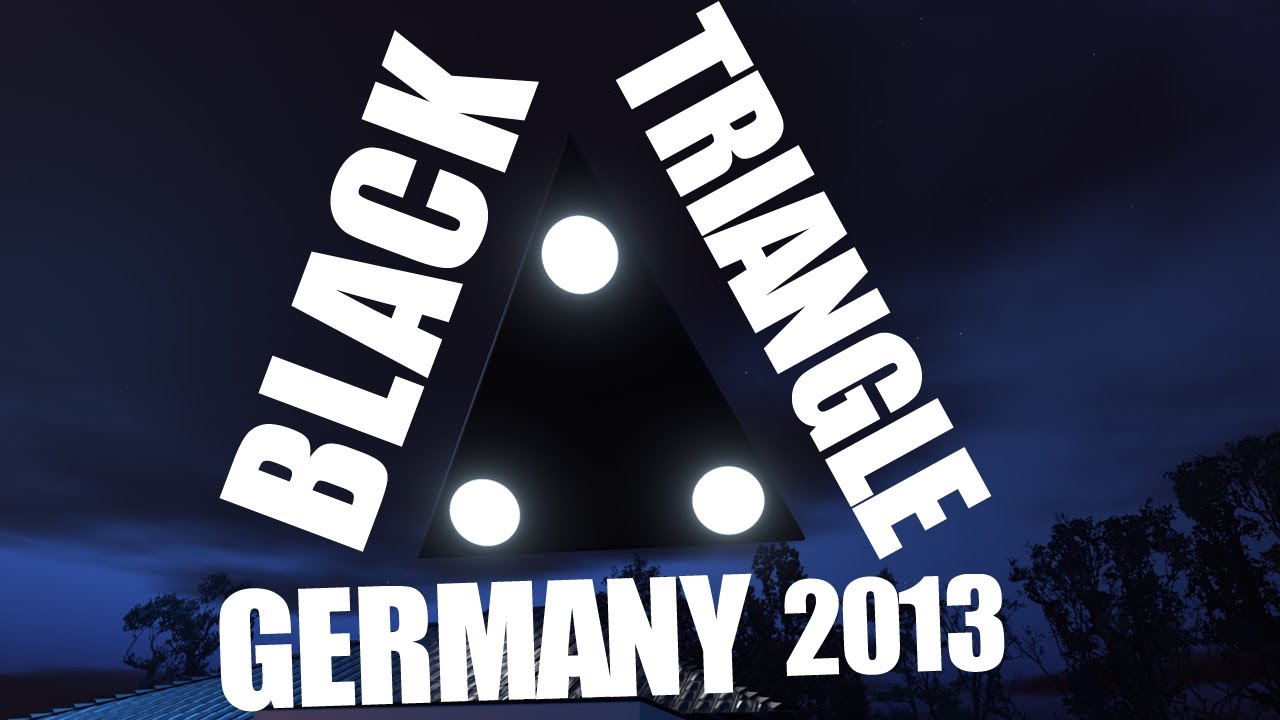 Black Triangle UFO Sighting 2013 - Germany - CG Reconstruction - YouTube