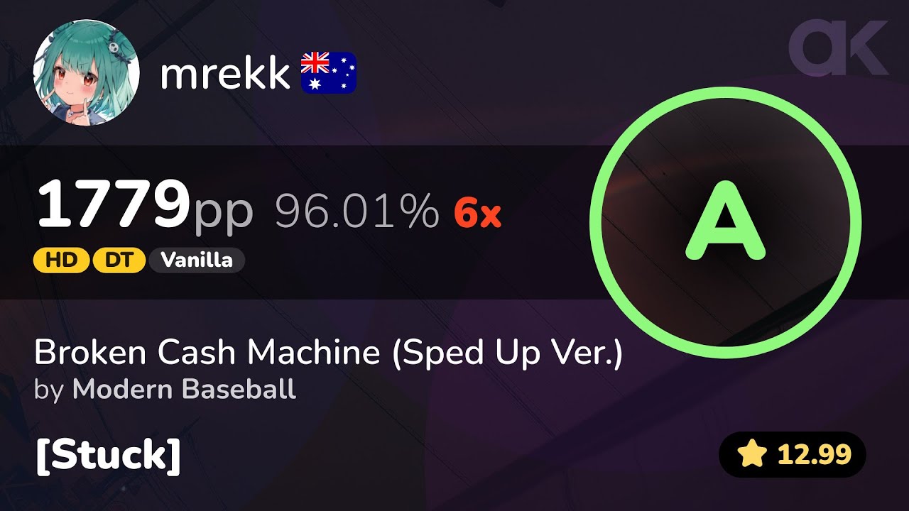 [13⭐] Vanilla | mrekk | Modern Baseball - Broken Cash Machine [Stuck ...