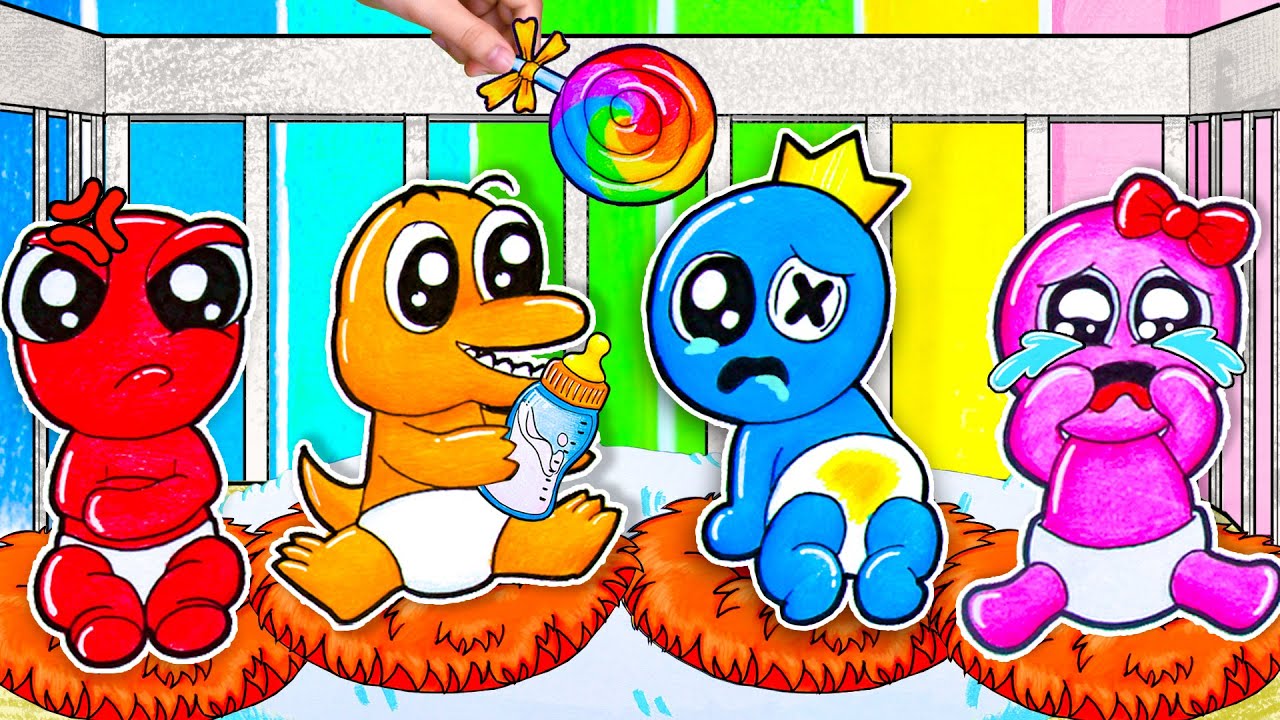 Rainbow Friends Animation | 🌈 Become a Babysitter of Rainbow Friends ...