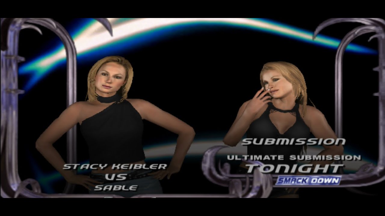 WWE Smackdown vs RAW PS2 (Stacy Keibler svr Sable) Ultimate Submission ...