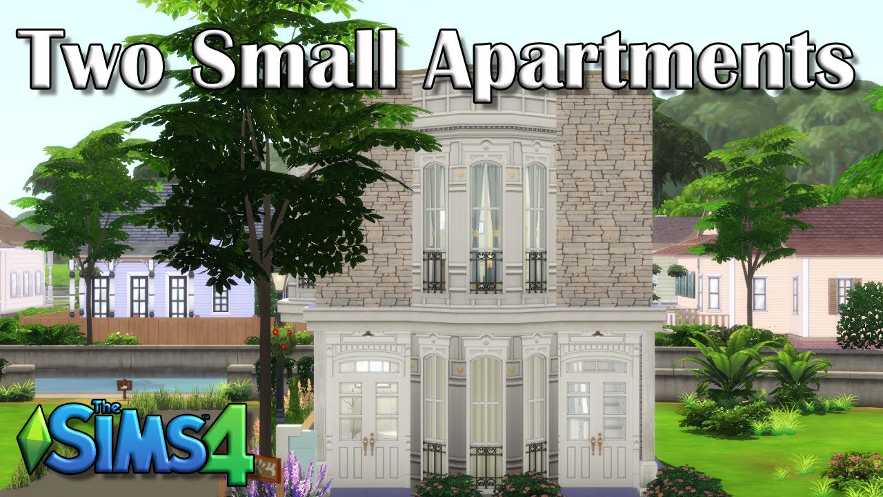 Small Apartments || Sims 4 || Speed Build || No CC - YouTube