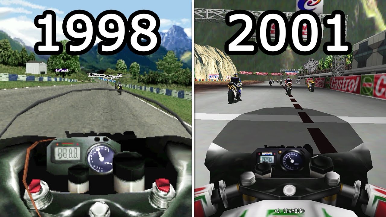Evolution of Castrol Honda Superbike Games (1998-2001) - YouTube