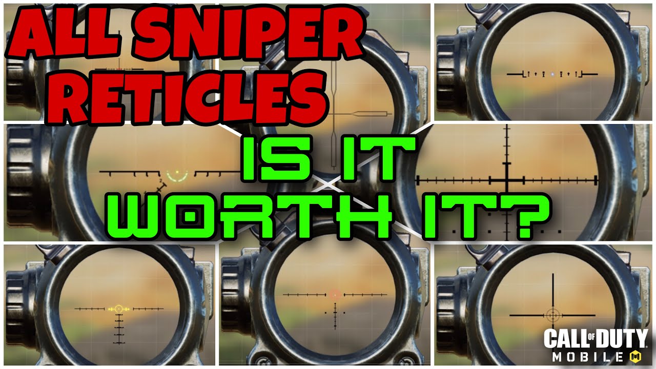 Which is the BEST Sniper Scope Reticle? - COD Mobile Reticle Breakdown ...