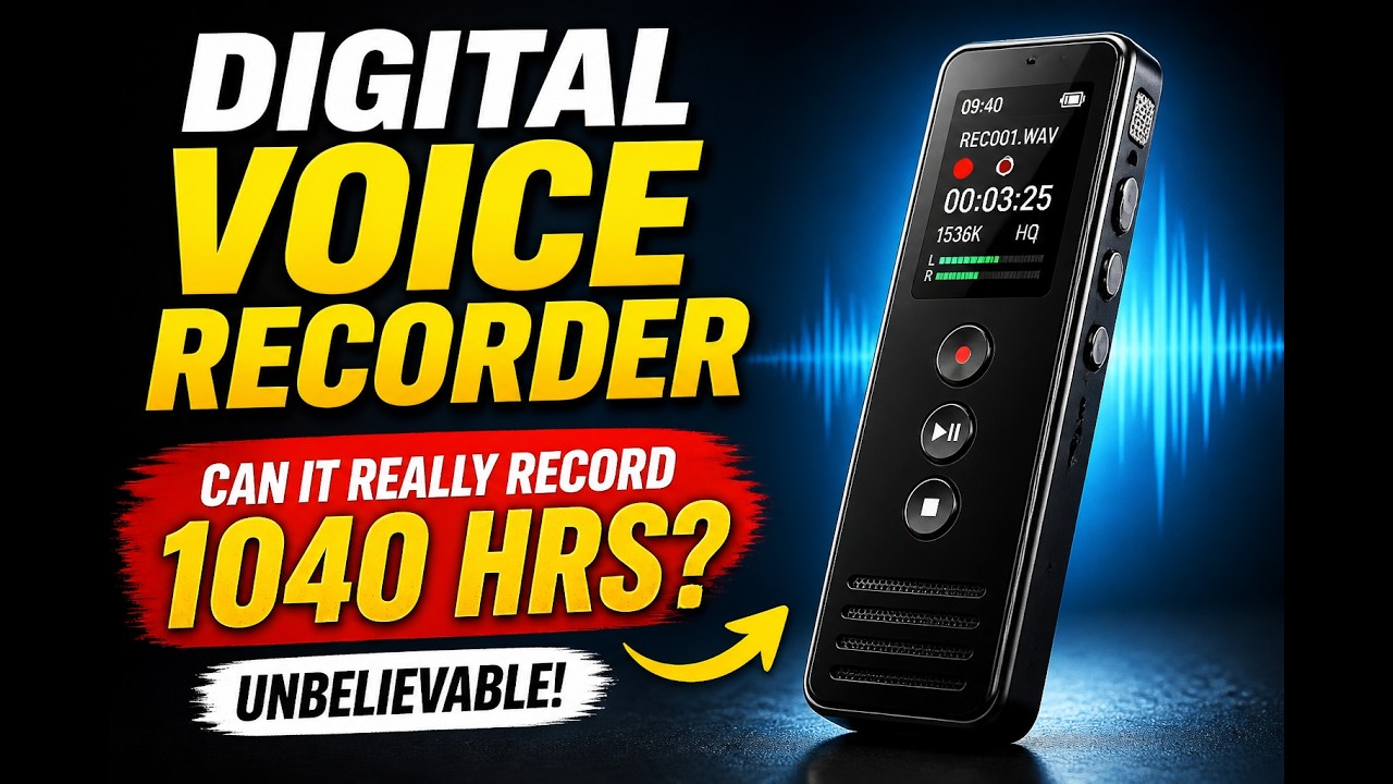 Digital Voice Recorder - Can It Really Record 1040 Hrs - YouTube