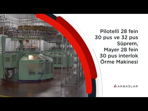 PILOTELLI 28 FEIN 30 PUS ve 32 PUS SÜPREM & MAYER 28 FEIN 30 PUS İNTERLOK ÖRME MAKİNELERİ