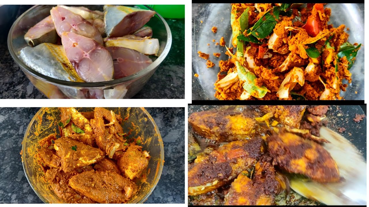 Ipdi masala potu meen varuthu parunga| Thaenga paarai fish fry | meen ...