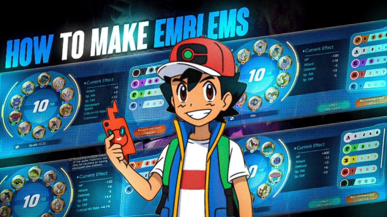 How To Make Emblems 🤔!? Fully Explained | Pokemon Unite Emblem Guid 🤩🤩 ...