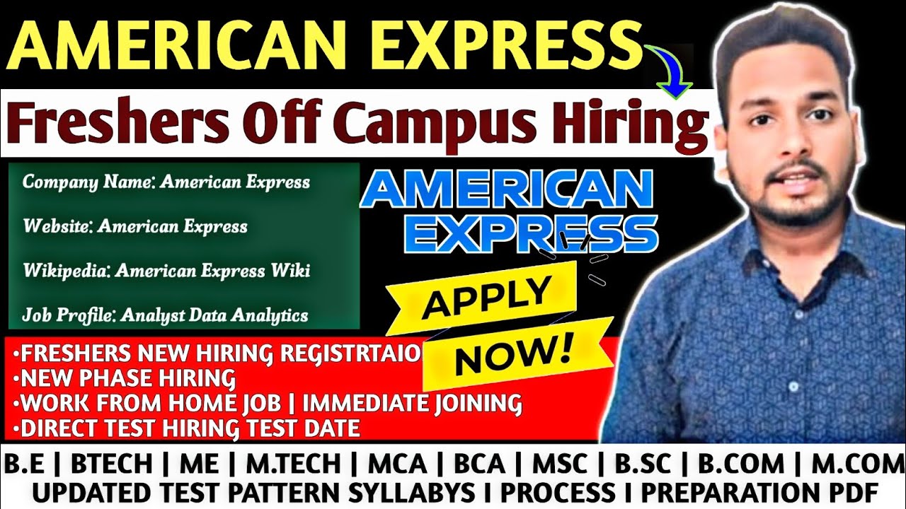 American Express | Job Opportunity | Official Hiring | Eligibility ...