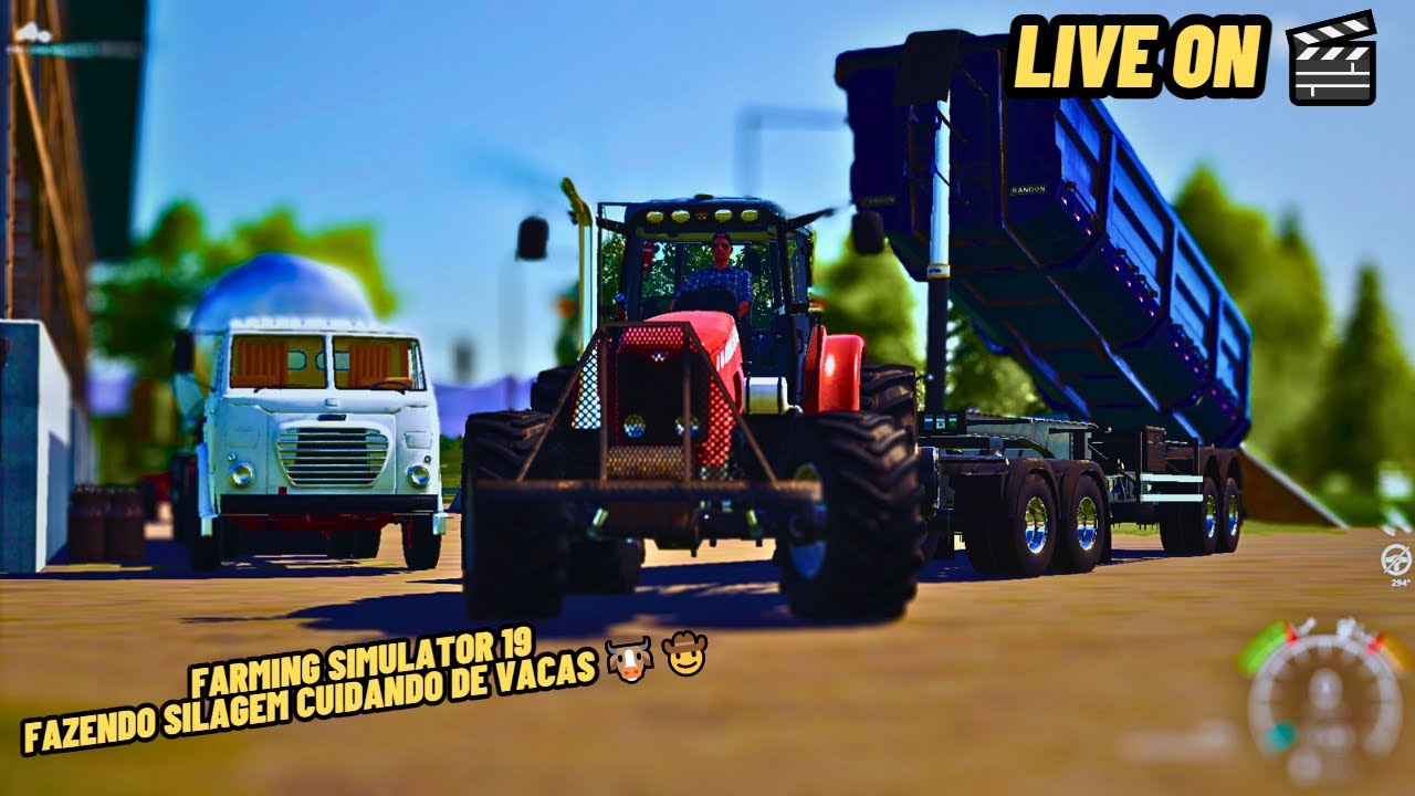(🔴LIVE ON🎬🔴) JOGANDO FARMING SIMULATOR 19 BORA PRA ROÇA FICHTELBERG 🤠🚜 ...