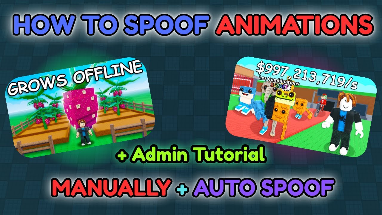 HOW TO SPOOF ANIMATIONS ON ROBLOX + Admin Tutorial Steal a brainrot ...