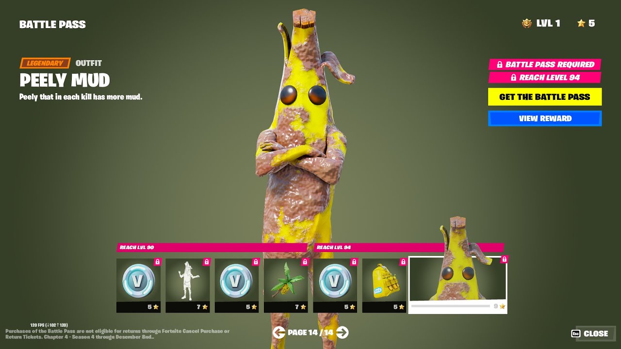 Fortnite Season 4 Chapter 4 Battle Pass (All Rewards and Theme) - YouTube