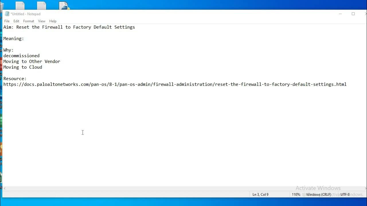 Paloalto Firewall Factory Reset Procedure - YouTube