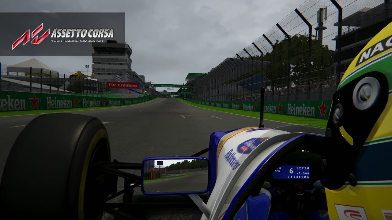 Assetto Corsa F1 1994 Senna Onboard Interlagos - YouTube