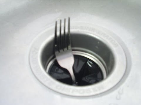 lets do the fork in the garbage disposal - YouTube