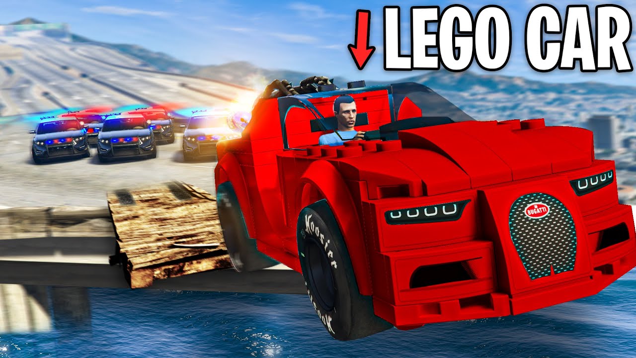 Running From Cops with Lego Cars on GTA 5 RP - YouTube