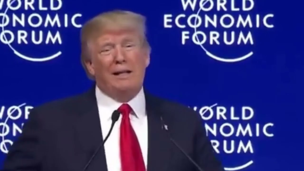 President Donald Trump Speaks at the WEF World Economic Forum - YouTube