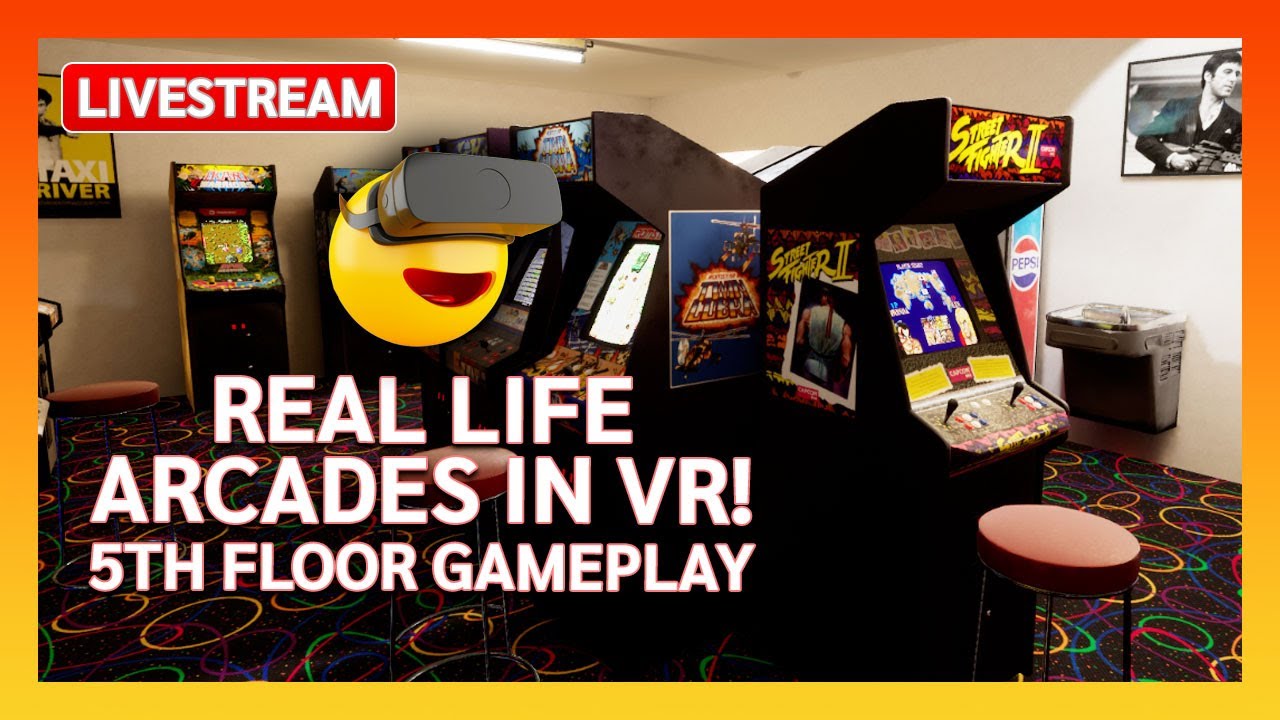 🔴 LIVE Play Real Arcade Cabinets in VR! - Retro Arcade Time Capsule 5th ...