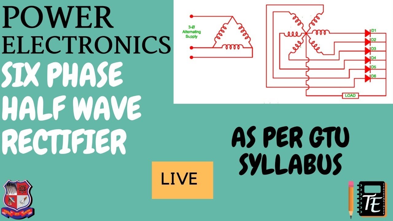 SIX PHASE HALF WAVE RECTIFIER - YouTube