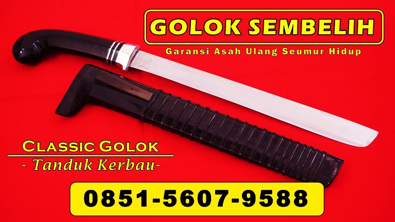 0851-5607-9588 | Golok Sembelih Bahan Baja D2 Sleipner - YouTube