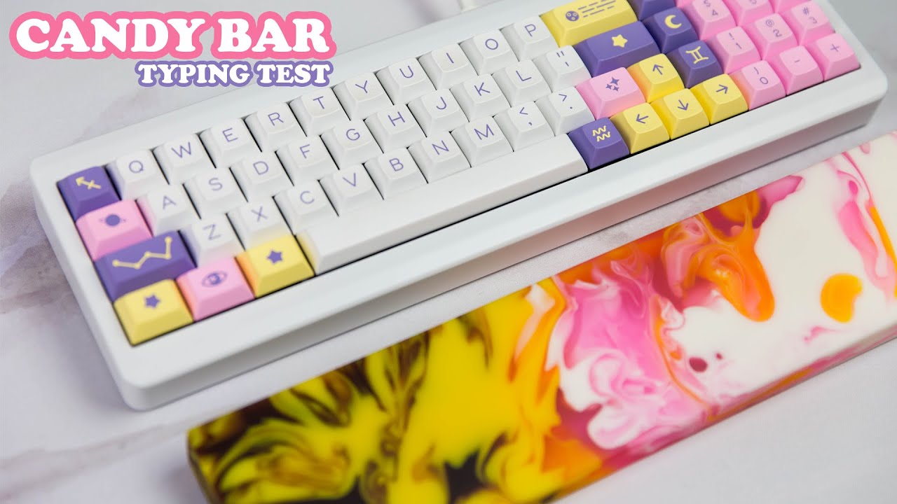 CandyBar Premium R2 Typing Sound Test | H1 Switches (Lubed & Filmed ...