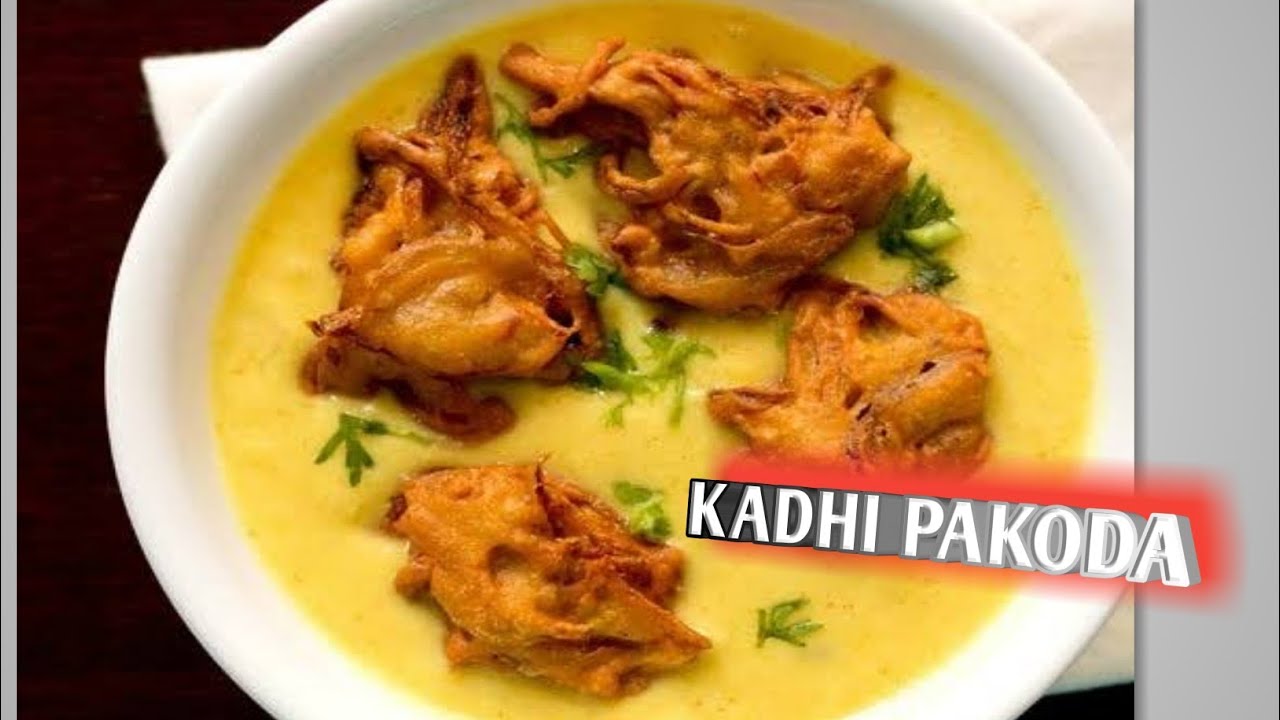 Let's make Pakoda Kadhi l Tasty Bhajiya curry - YouTube