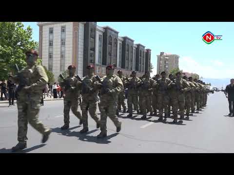 Naxçıvanda hərbi yürüş keçirilib