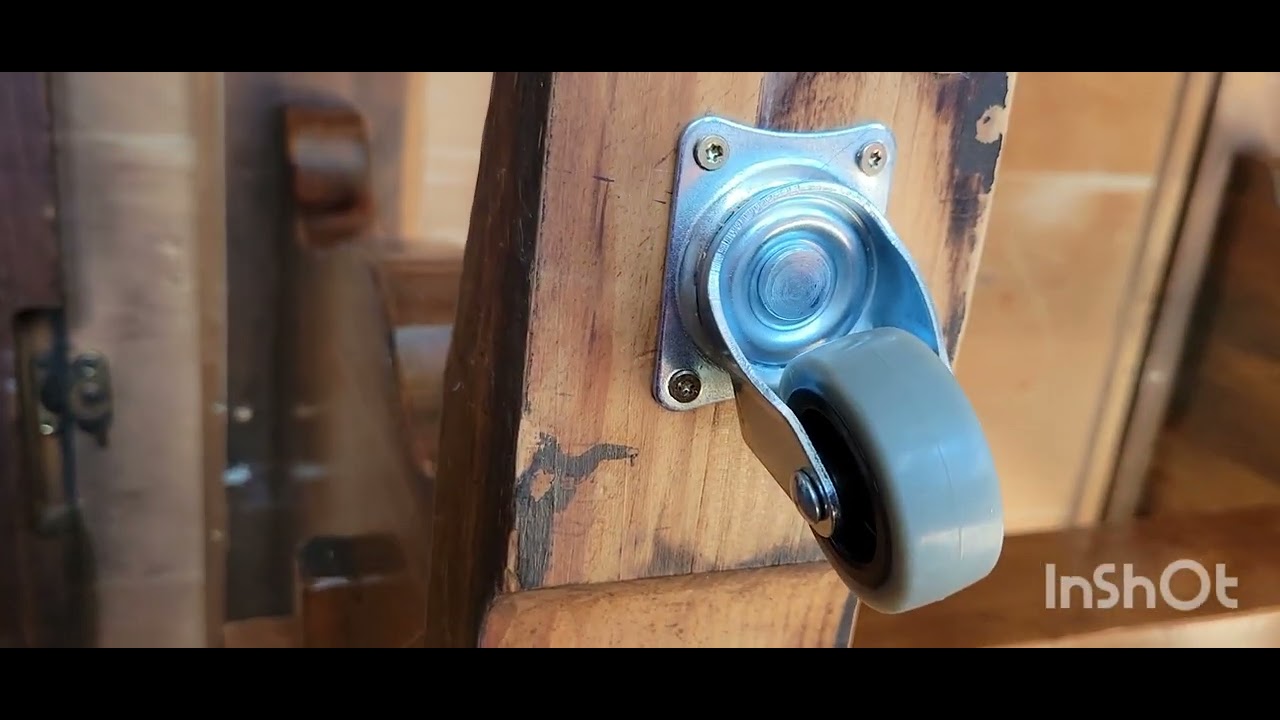 How to Add Castors to a Table - YouTube